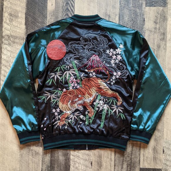 Sukajan | Jackets & Coats | Sukajan Japanese Satin Souvenir Bomber ...